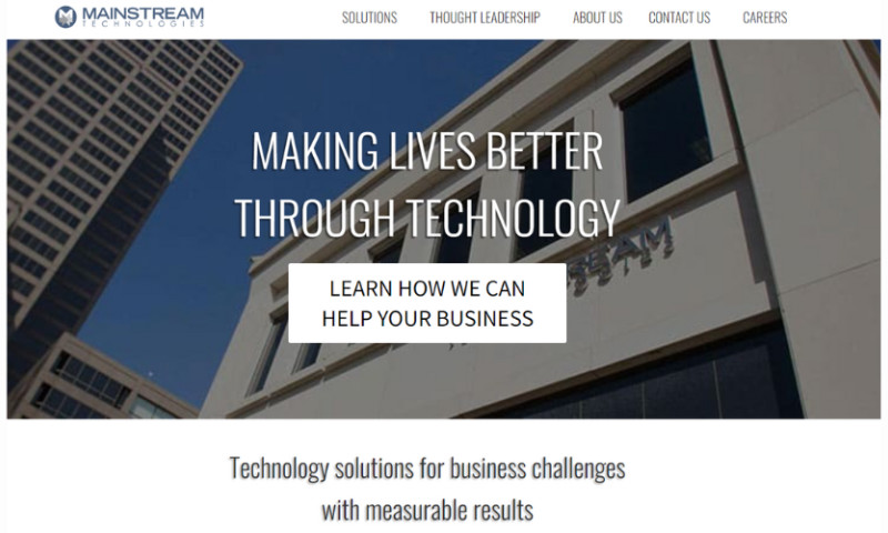 Mainstream Technologies Reviews | View Portfolios | DesignRush