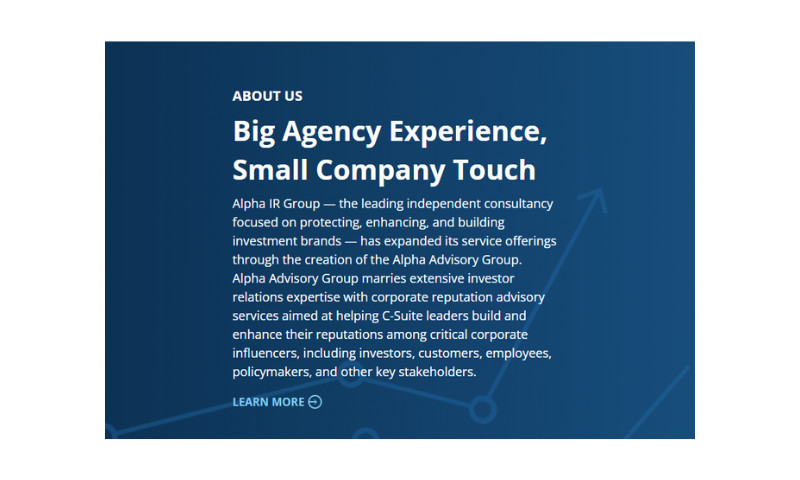 Alpha IR Group Reviews and Clients | DesignRush