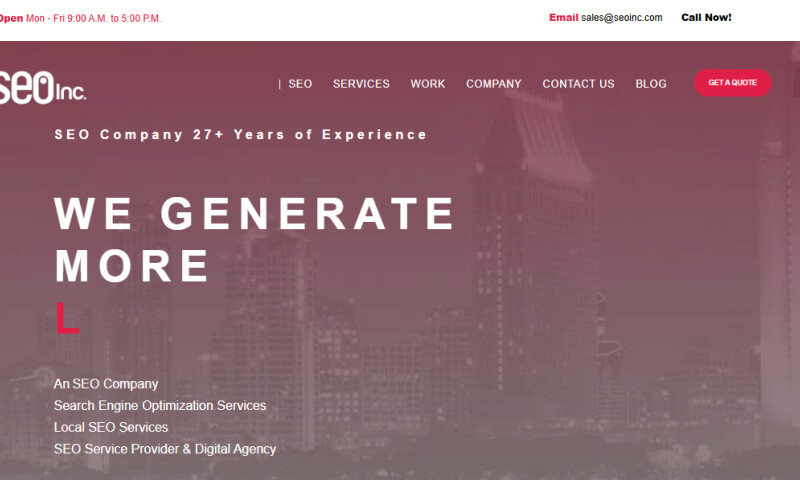 SEO Inc Reviews | View Portfolios | DesignRush