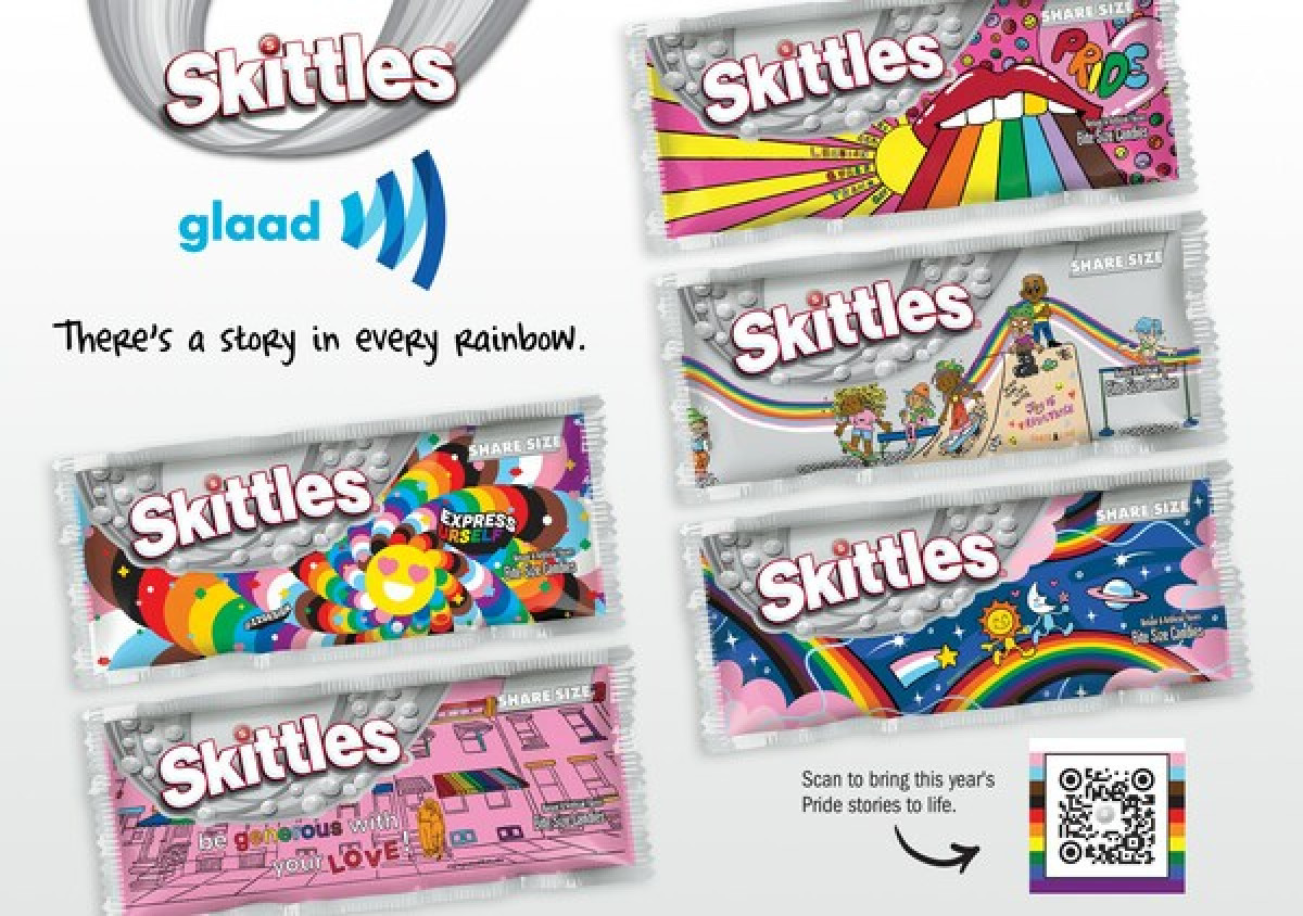 Skittles Partners with Audible for Pride Month | DesignRush