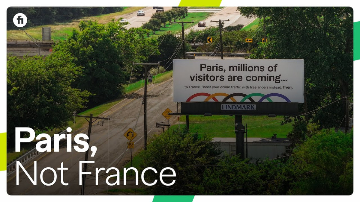 Fiverr Launches 'Paris, Not France' Olympic Campaign in U.S. | DesignRush