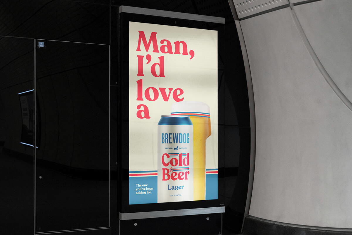 Brewdog Touts Its Cold Beer in New OOH Campaign | DesignRush