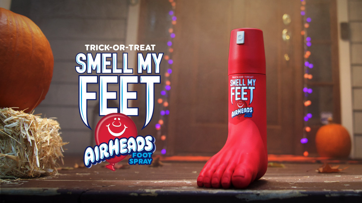 Say 'Trick-or-Treat, Smell My Feet' with Airheads Foot Spray | DesignRush