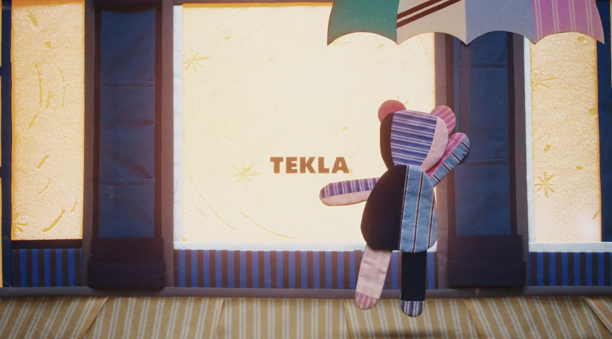 The Patchwork Bear Is the Star of Tekla Fabrics' Christmas Spot ...