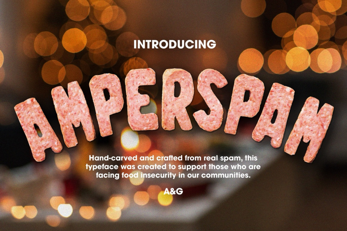 A&G Creates Amperspam Font to Fight Hunger This Christmas | DesignRush