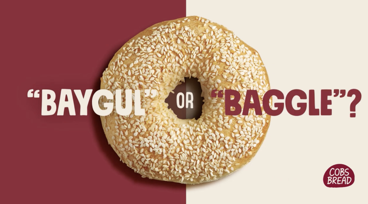 New Ad from COBS Bread Sparks Bagel Pronunciation Debate | DesignRush