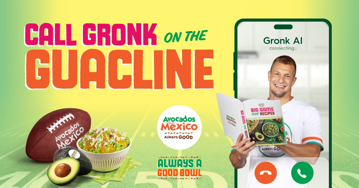 Avocados From Mexico Launch Gronk AI Super Bowl Campaign | DesignRush