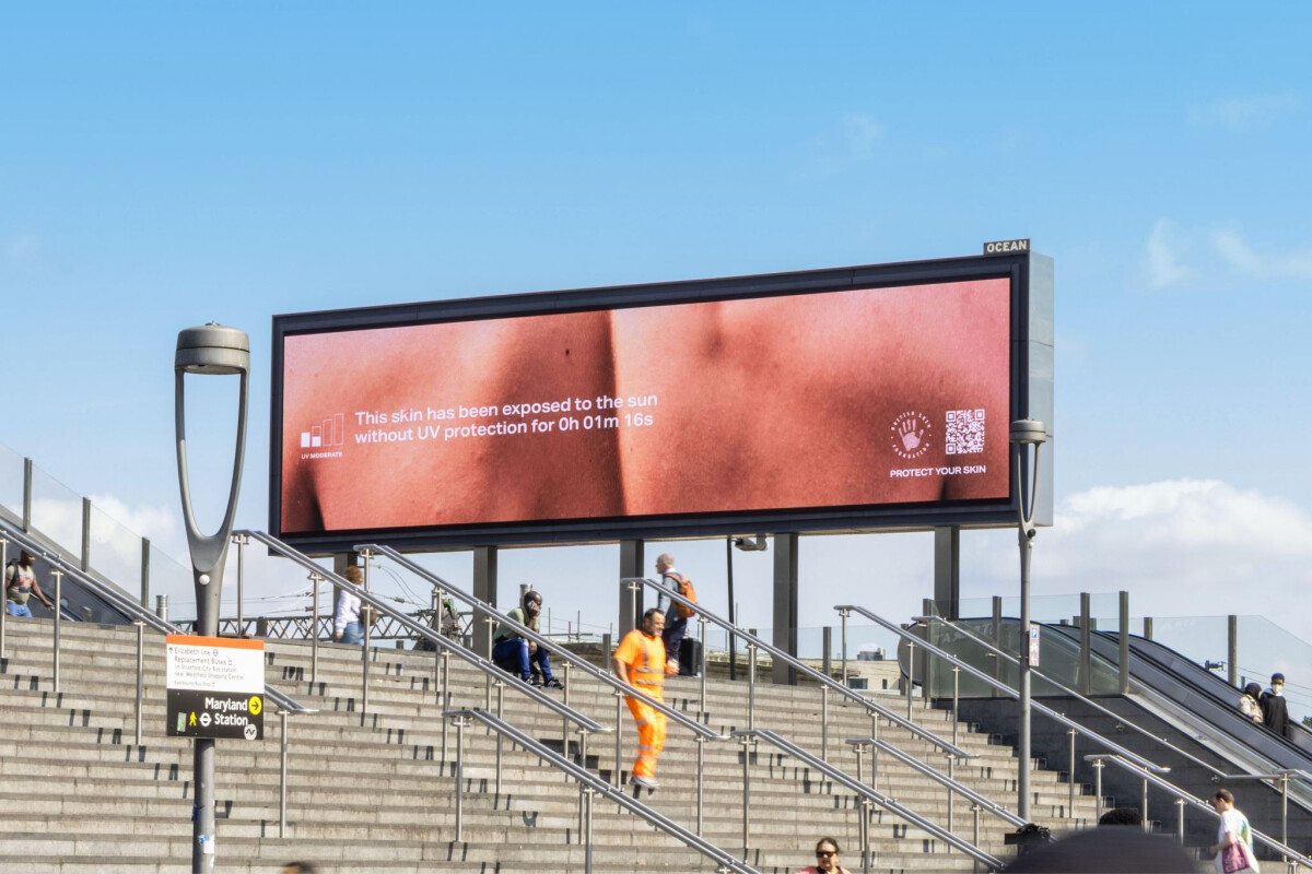 Real-Time UV Billboard Shows Skin Damage as It Happens | DesignRush