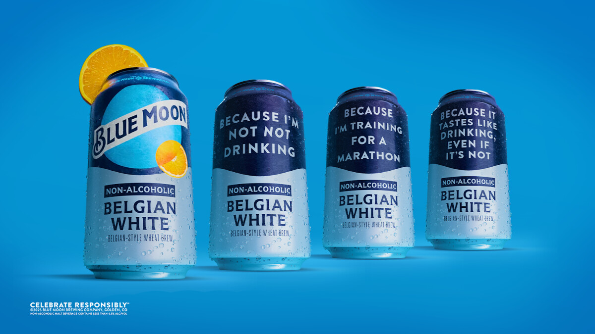 Blue Moon Non-Alc Campaign Features Cheeky Packaging | DesignRush