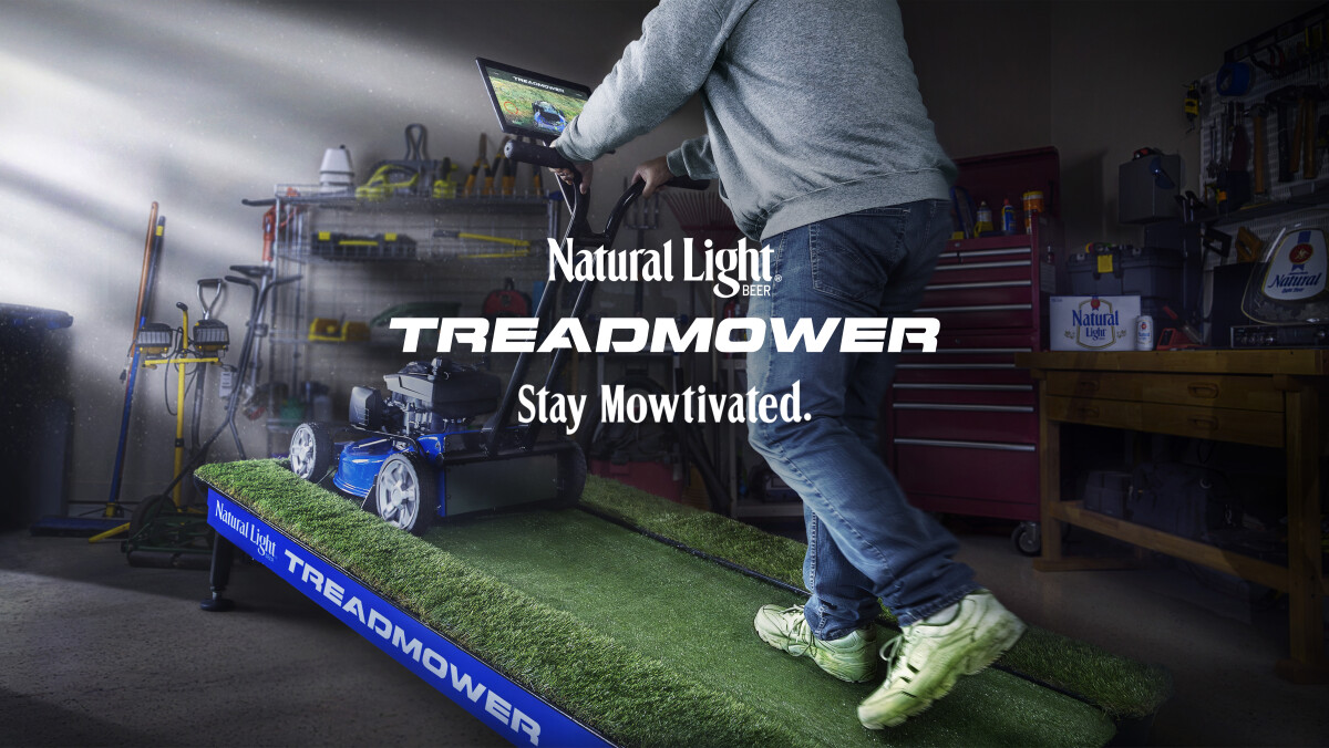 Natural Light’s Lawn-Mowing Treadmill Is Winter’s Wildest Workout ...