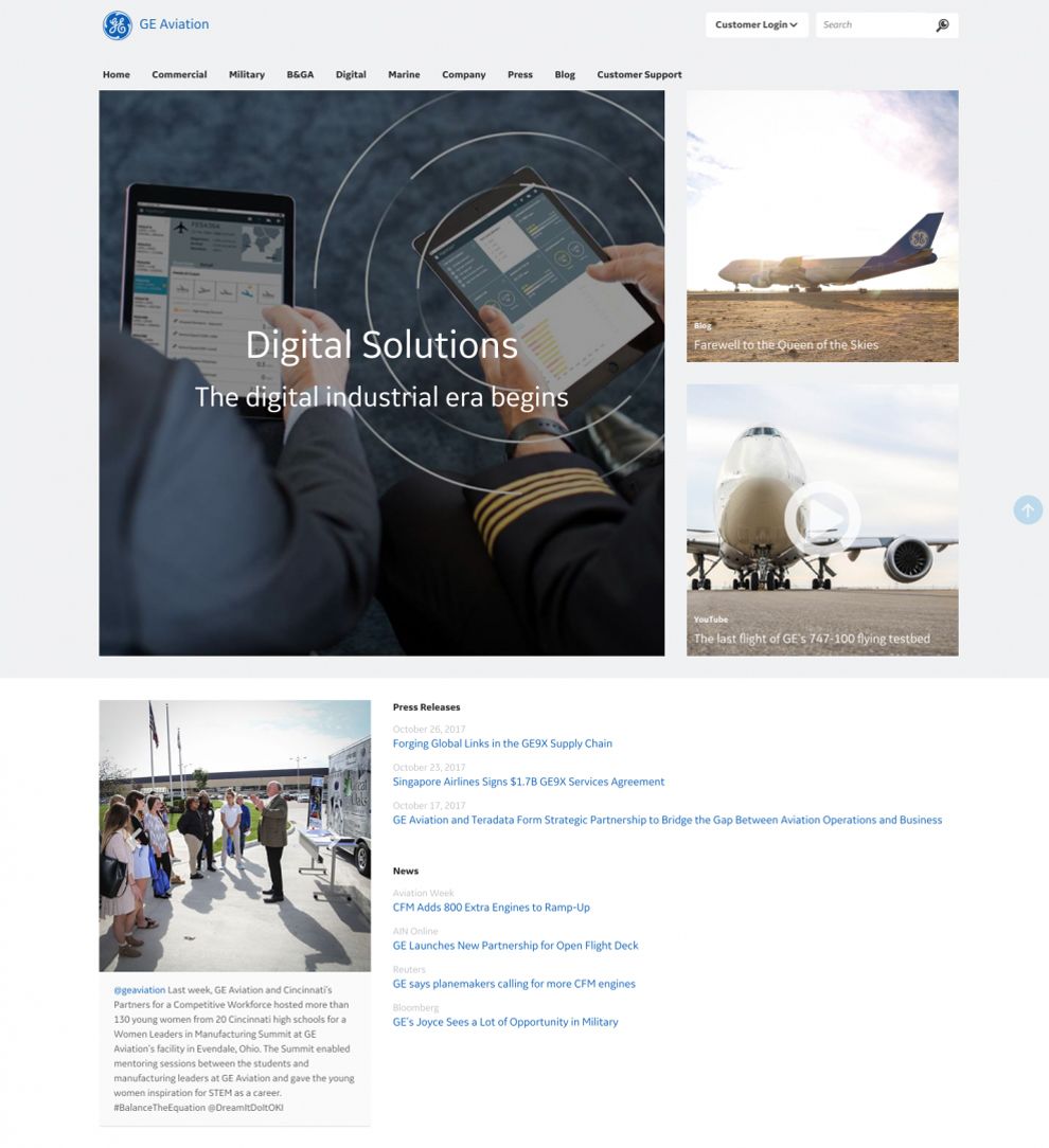 Best Website Design Inspiration: GE | DesignRush