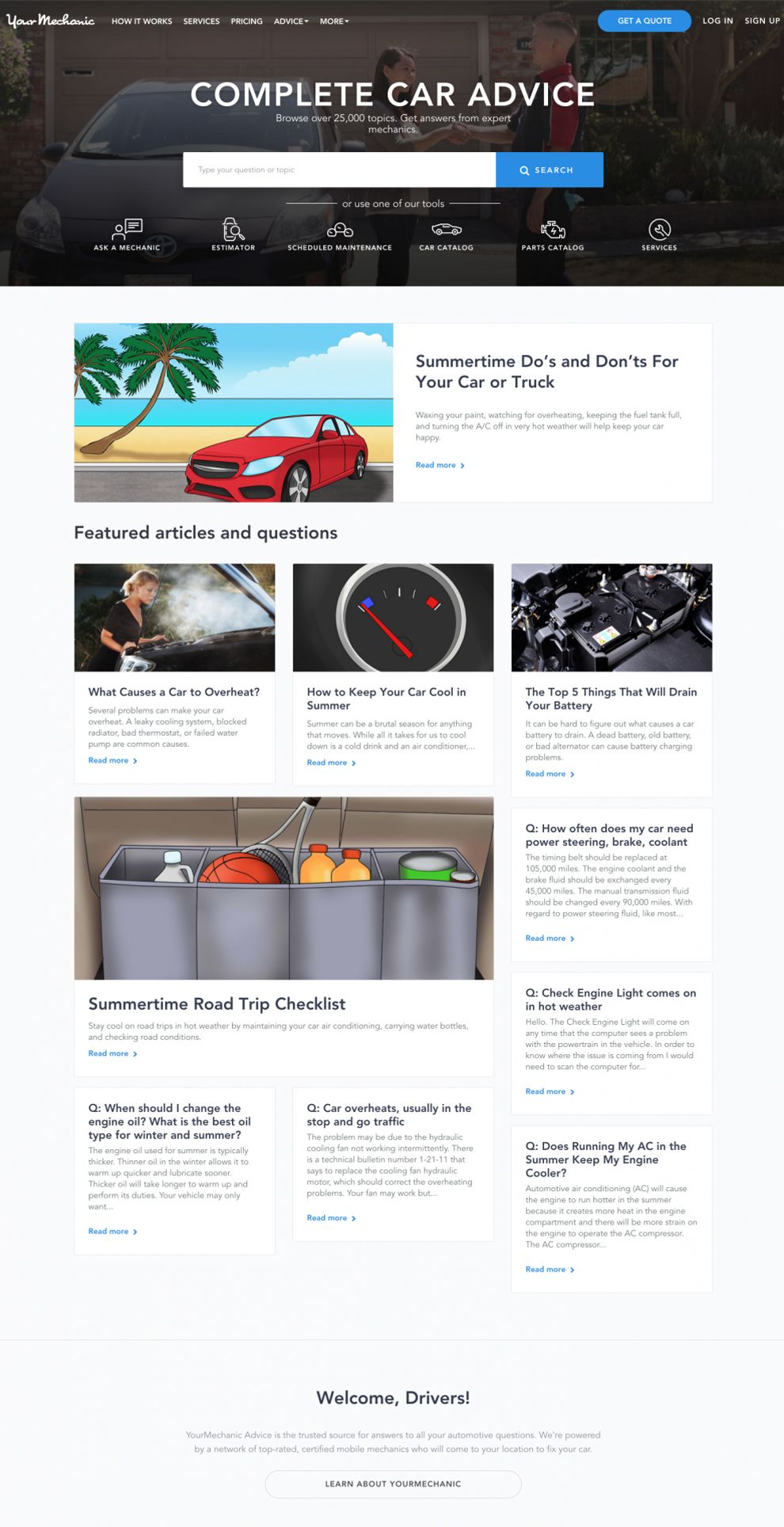 Best Website Design Inspiration: Your Mechanic | DesignRush