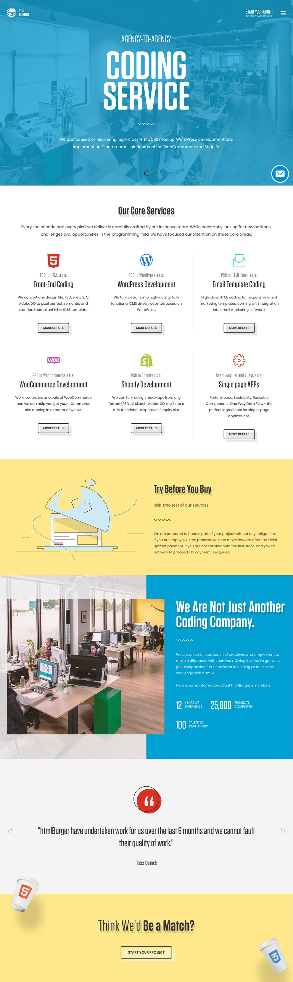 Colorful Website Design Inspiration: HTMLBurger | DesignRush