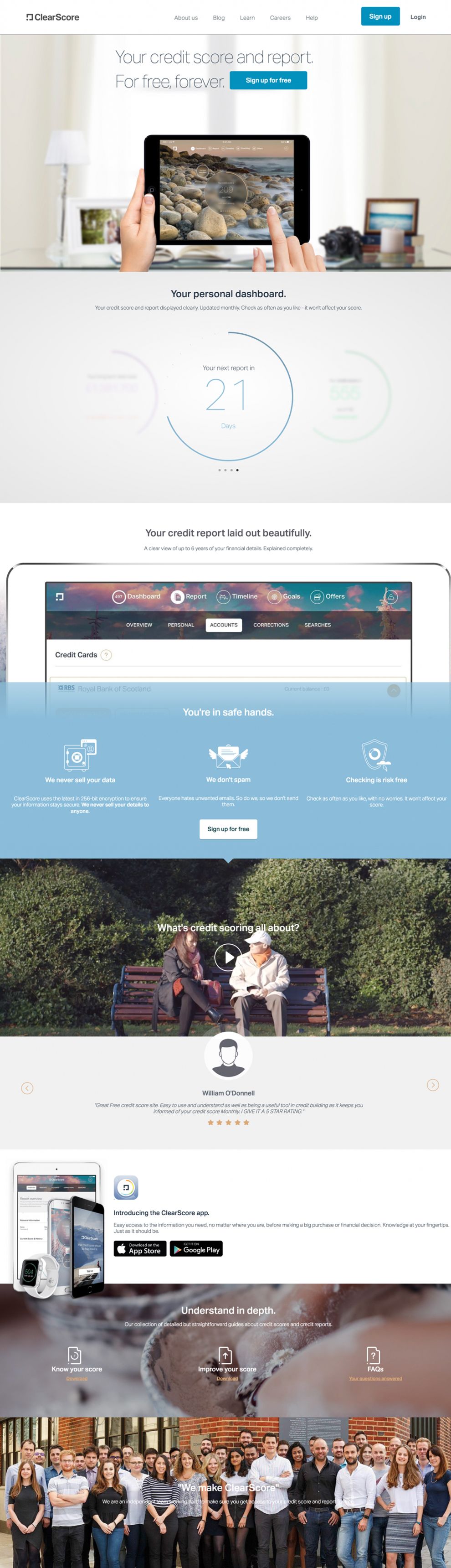 Best Website Design Inspiration: Clear Score | DesignRush