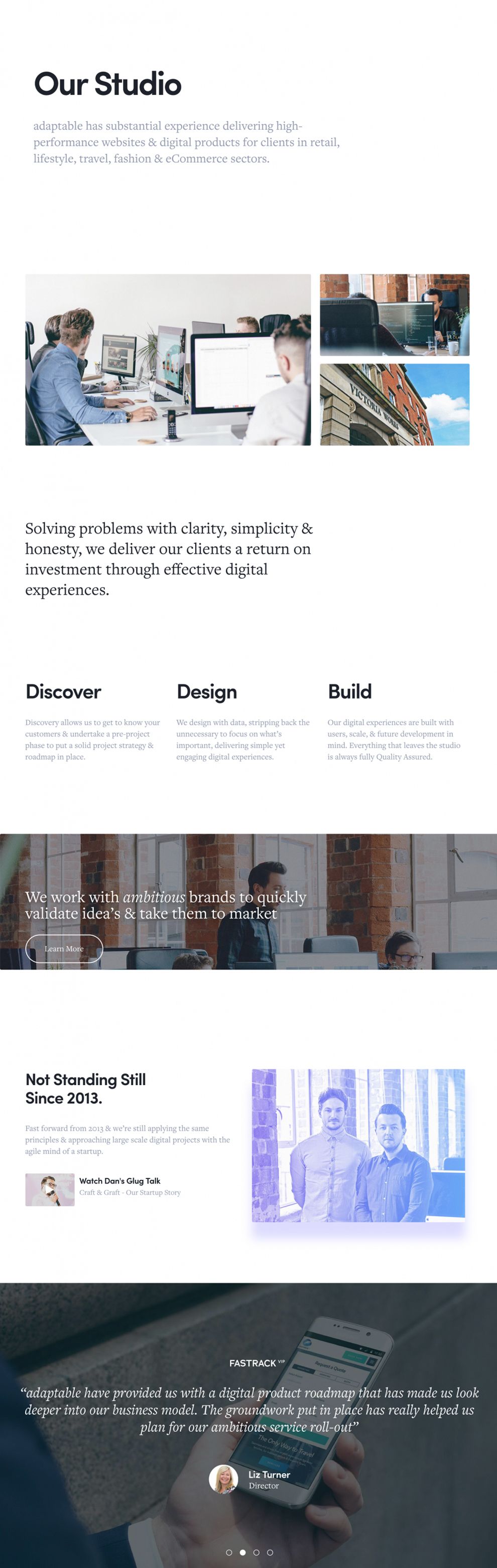 Amazing Website Design Inspiration: Adaptable | DesignRush