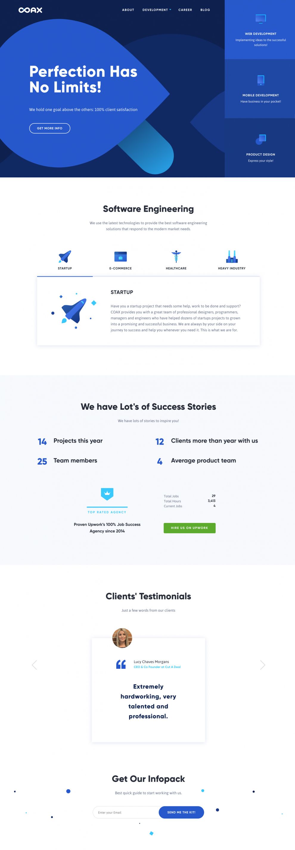 Top Website Design Inspiration: Coax | DesignRush