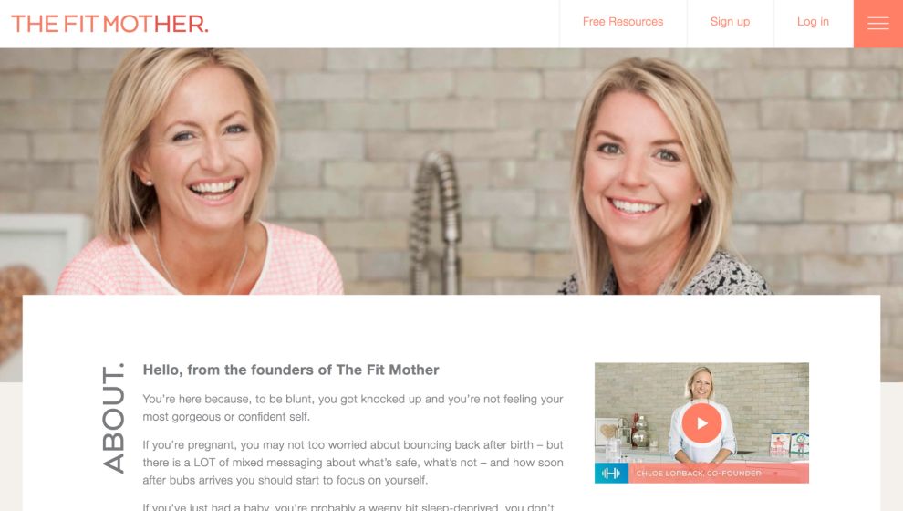 Great Website Design Inspiration: The Fit Mother | DesignRush