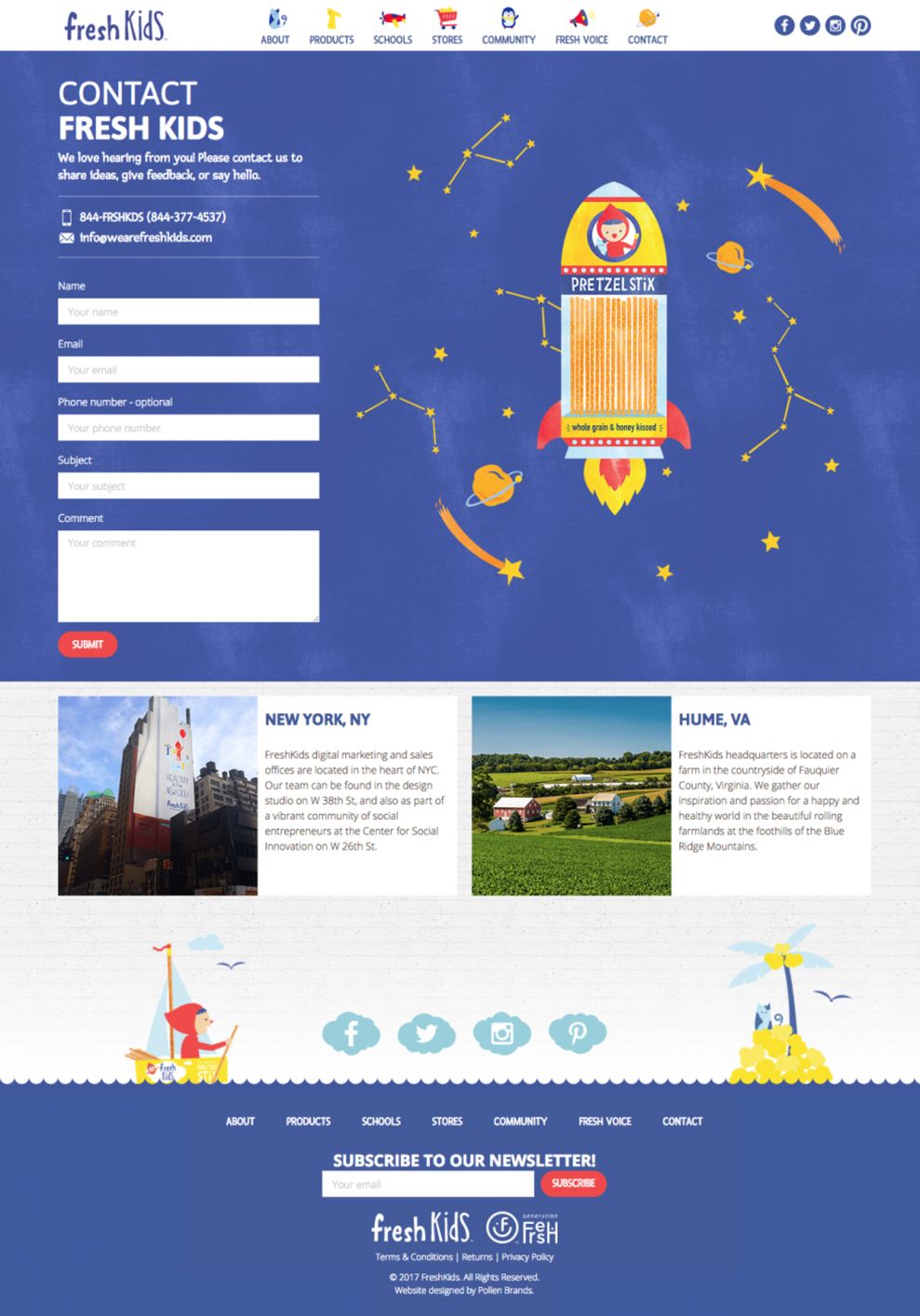 Colorful Website Design Inspiration: Fresh Kids | DesignRush