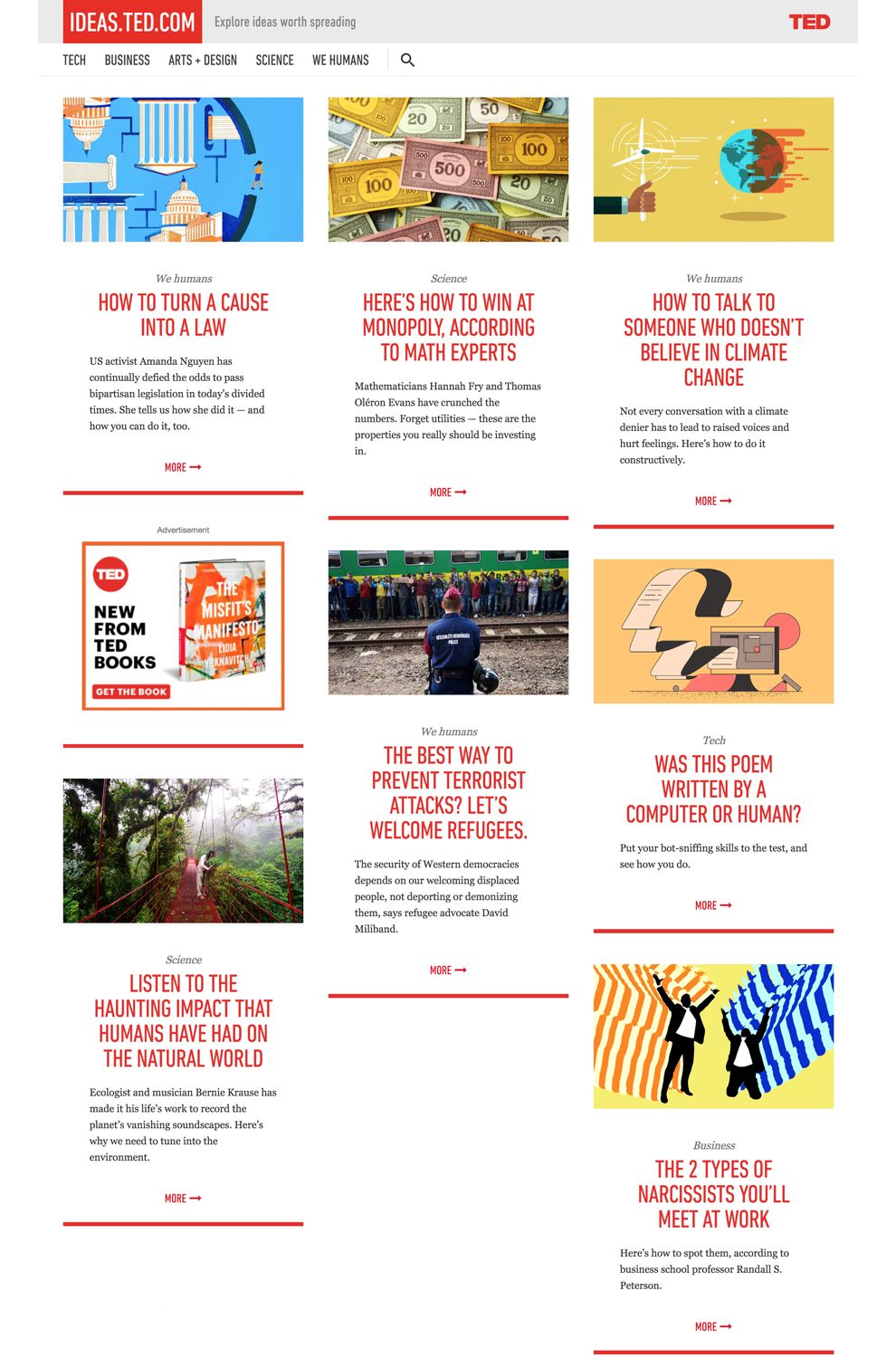 Clean Website Design Inspiration: TED Talks | DesignRush