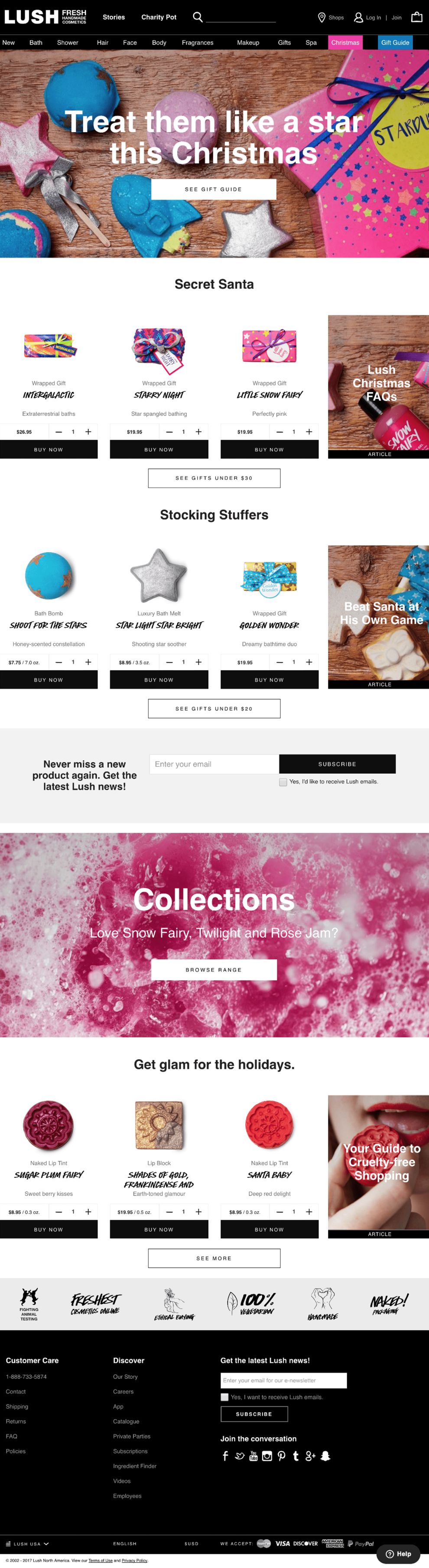 Lush Website Design: The Full Analysis | DesignRush