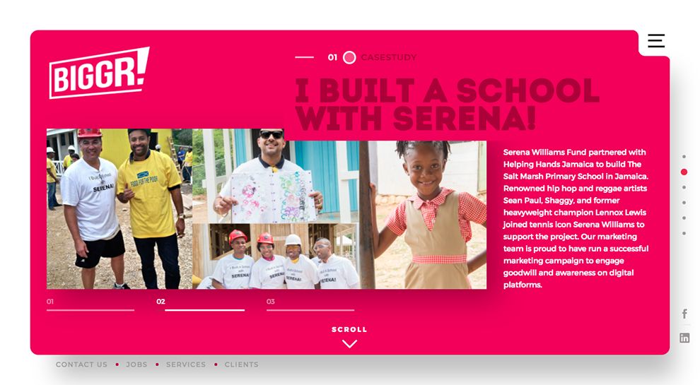 BIGGR: A Colorful Website Design Inspiration | DesignRush