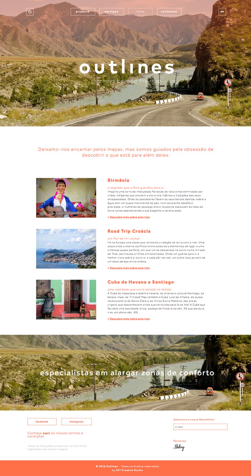 Amazing Website Design Inspiration: Outlines | DesignRush