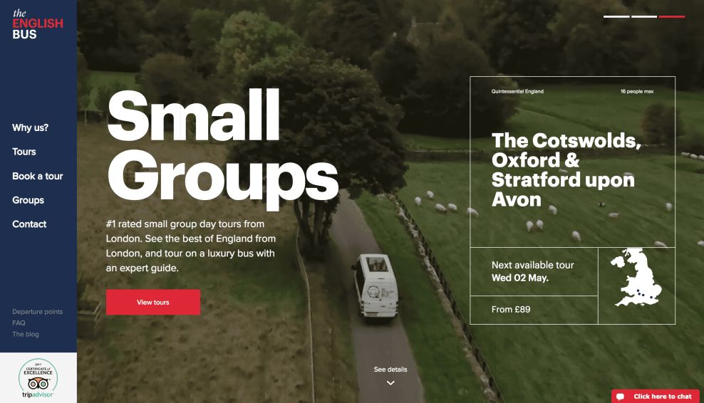 The English Bus Site Leads Users On Mesmerizing Guided Tours | DesignRush