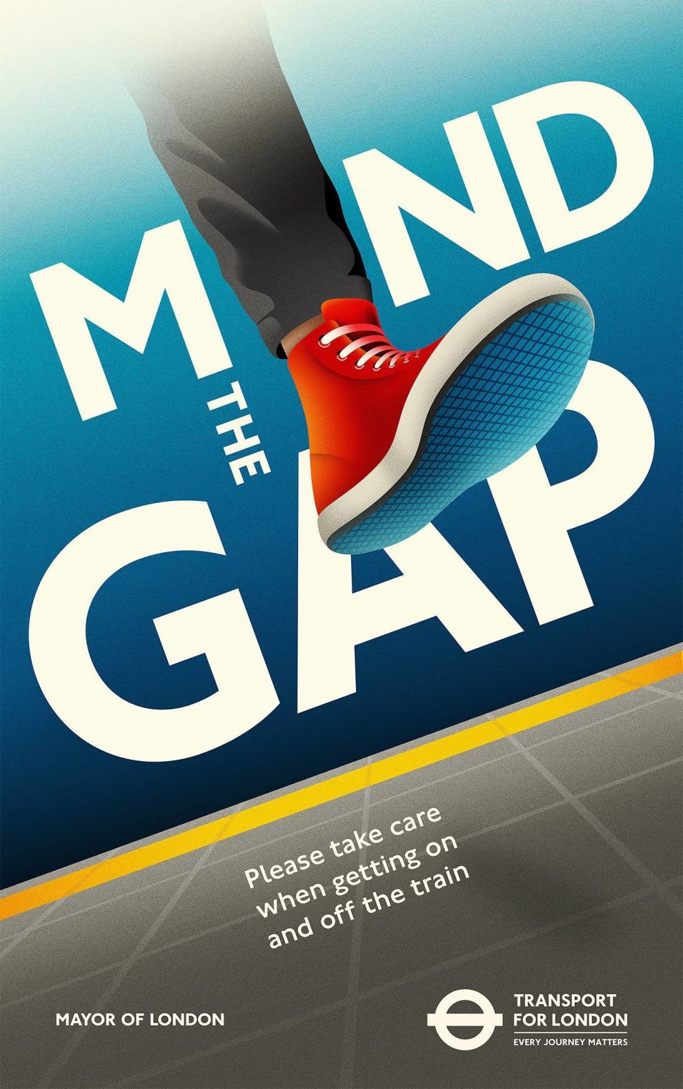 Transport For London's Safety Posters Use Gradients & Bold Type To ...