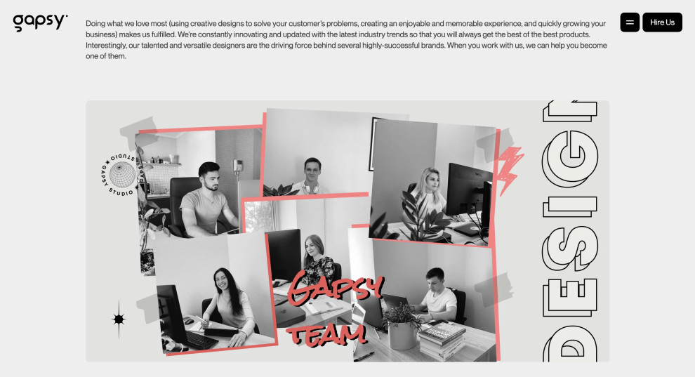 Gapsy Studio’s Website Design Presents a Museum-Like Tour With Its Unique Horizontal Scrolling ...