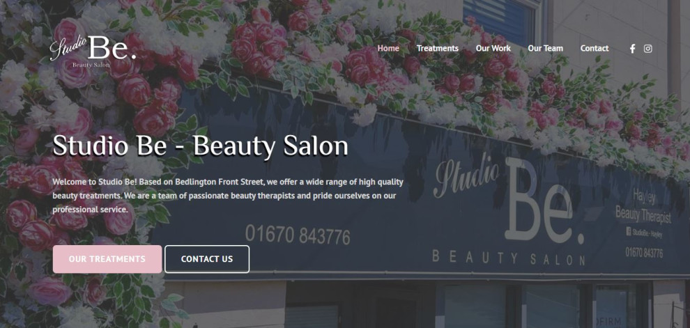 Studio Be Beauty Web Design Analysis | DesignRush