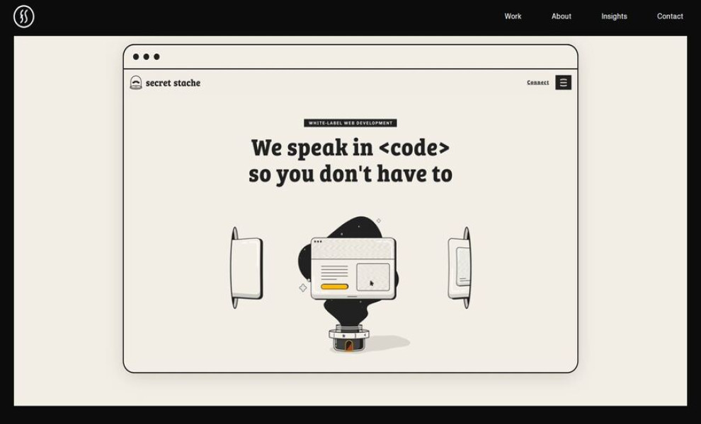 Secret Stache Web Design Analysis | DesignRush