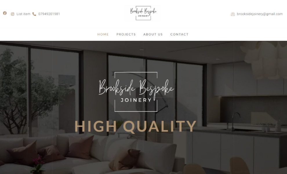 Brookside Bespoke Joinery Web Design Analysis | DesignRush
