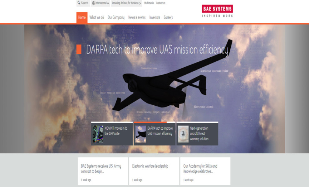 BAE Systems Web Design Analysis | DesignRush