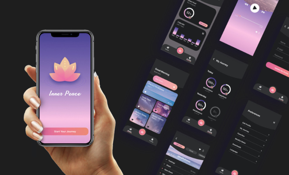 Inner Peace App Design Analysis | DesignRush