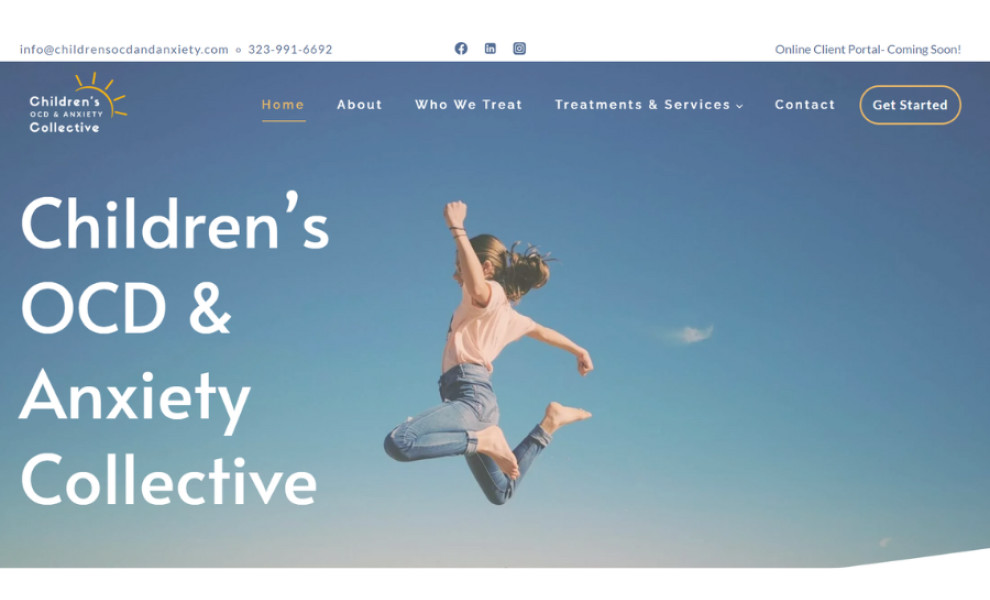 Children's OCD & Anxiety Collective Web Design Analysis | DesignRush