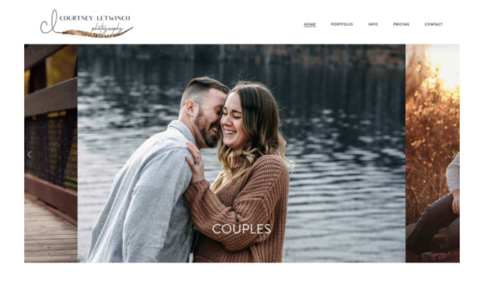 Courtney Letwinch Photography Website Design Analysis | DesignRush