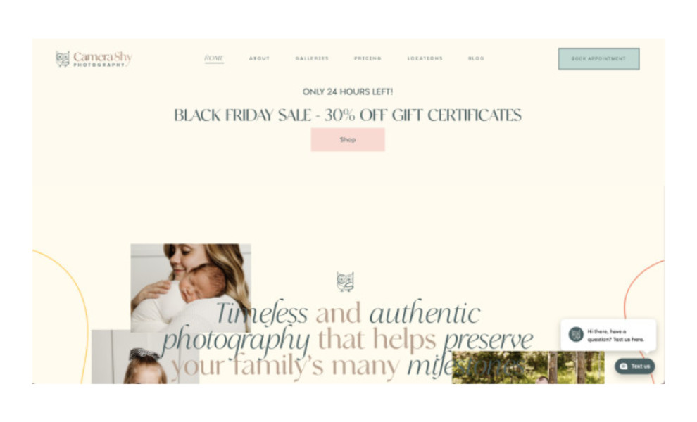 Camera Shy Website Design Analysis | DesignRush