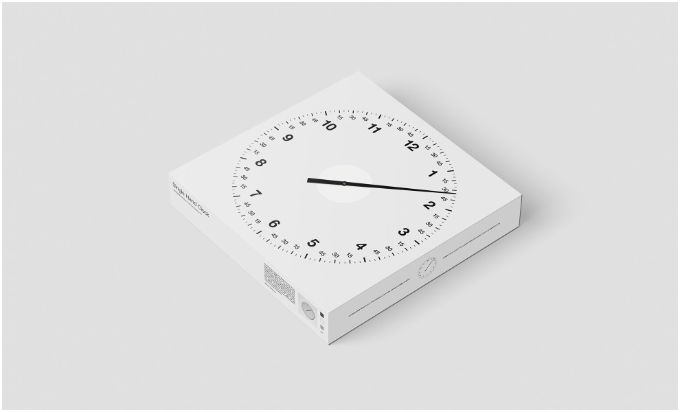 Single Hand Clock Packaging Design Analysis | DesignRush