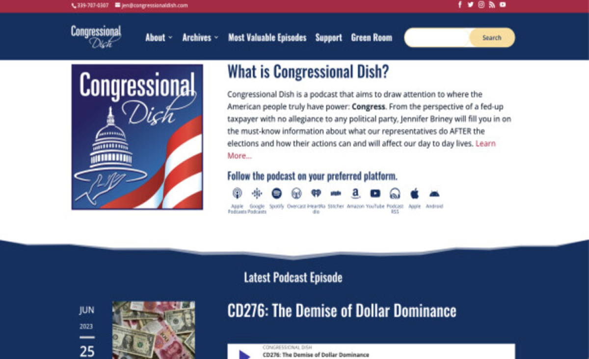 Congressional Dish Website Design Analysis | DesignRush
