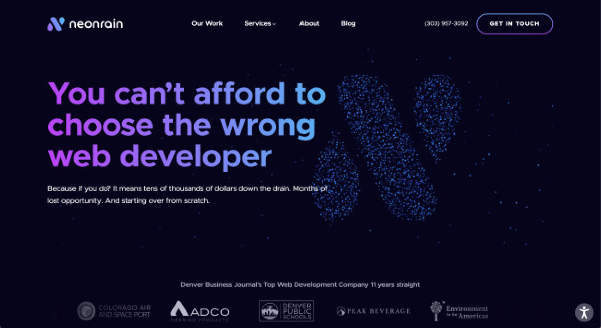 Neon Rain Web Design Analysis | DesignRush