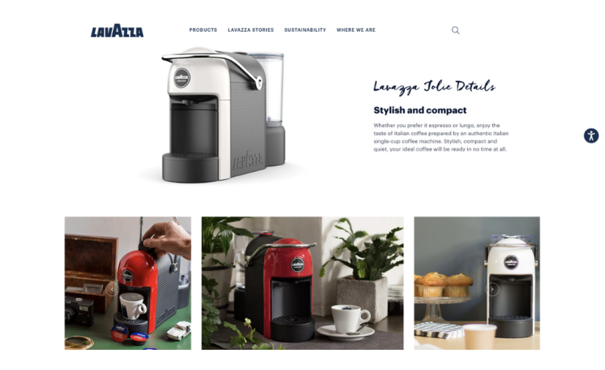 Coffee Machine Website Design | DesignRush