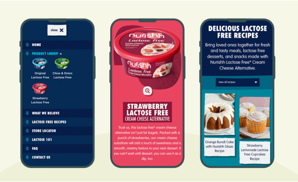 Nurishh Lactose Free Web Design Analysis | DesignRush