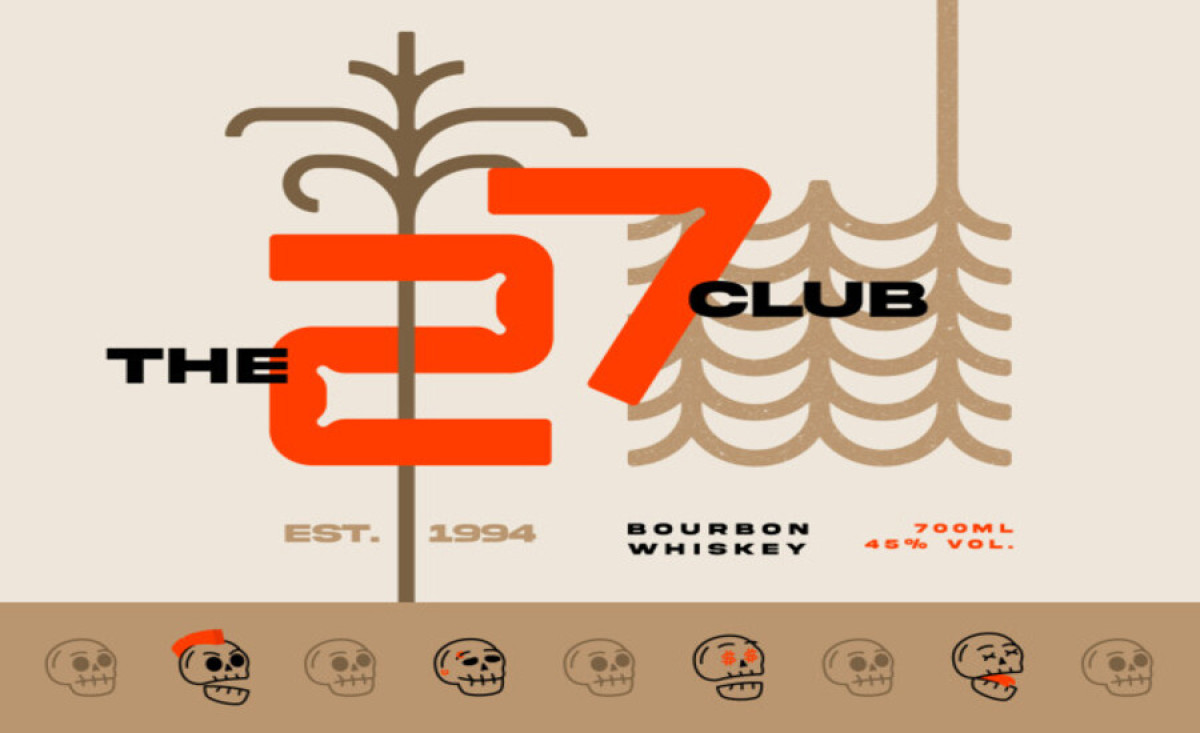 Whiskey Label Design The 27 Club Logo Design Analysis | DesignRush