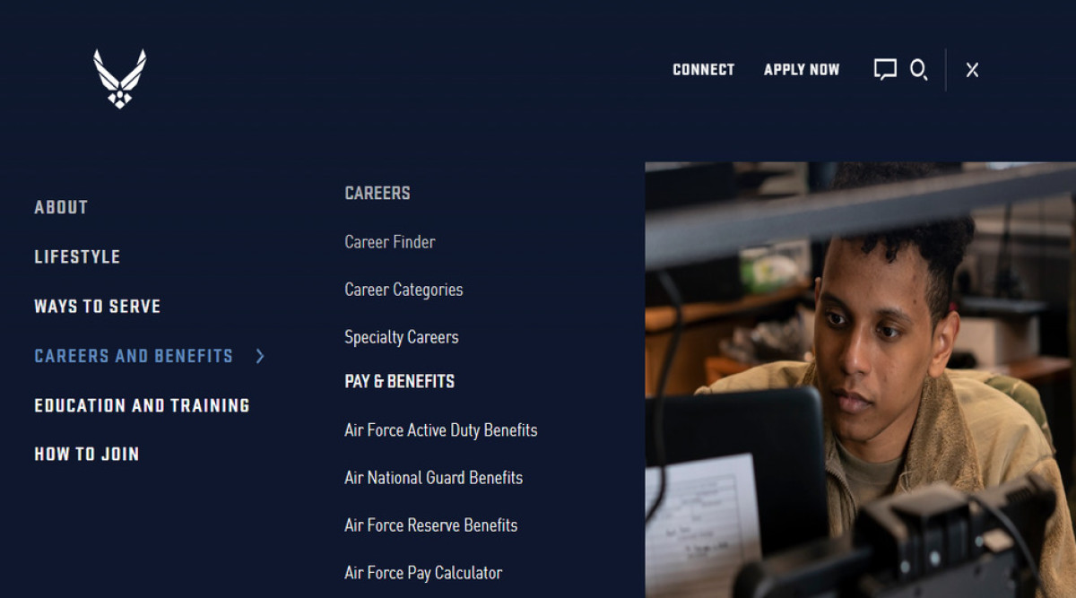 U.S. Air Force Website Design Analysis | DesignRush