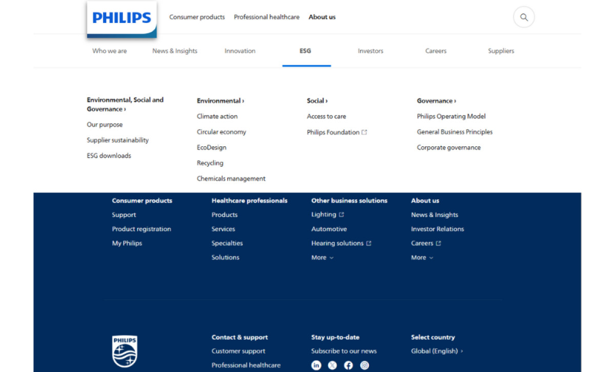 Philips Website Design Analysis | DesignRush