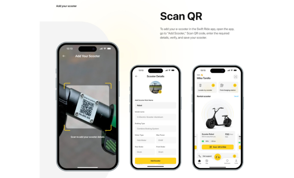SwiftRide - E-Scooter Mobile App Design Analysis | DesignRush