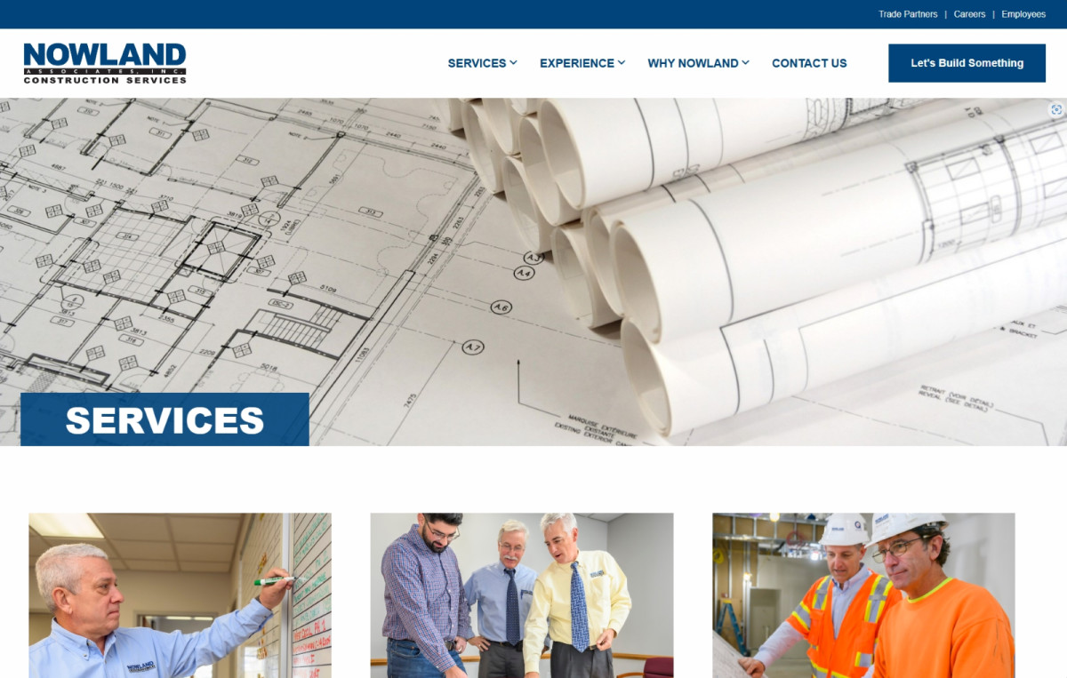 Nowland Construction Services Website Design Analysis | DesignRush