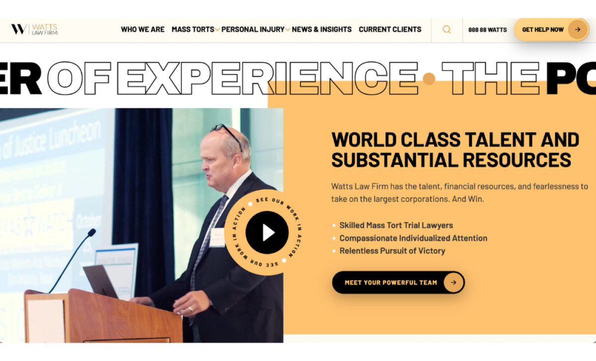 Watts Law Firm LLC Website Design Analysis | DesignRush
