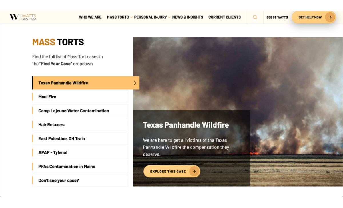 Watts Law Firm LLC Website Design Analysis | DesignRush