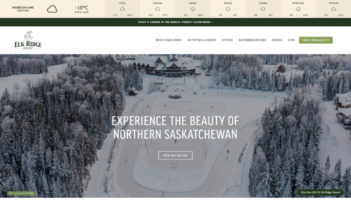 Elk Ridge Resort Website Design Analysis | DesignRush